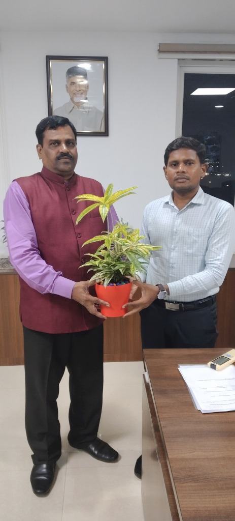 Prof. K. Ramji, VC met Sri G Ganesh Kumar, IAS, MD, APSSDC – Krishna University